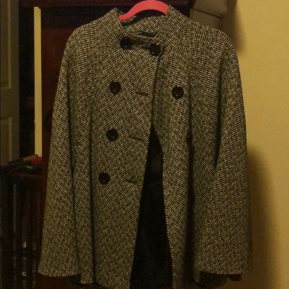 Cejon | Jackets & Coats | Blackwhite Ponchocape | Poshmark